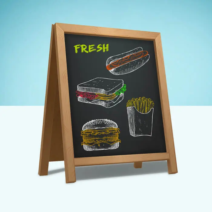 Chalk Board Menus | Tradeprint